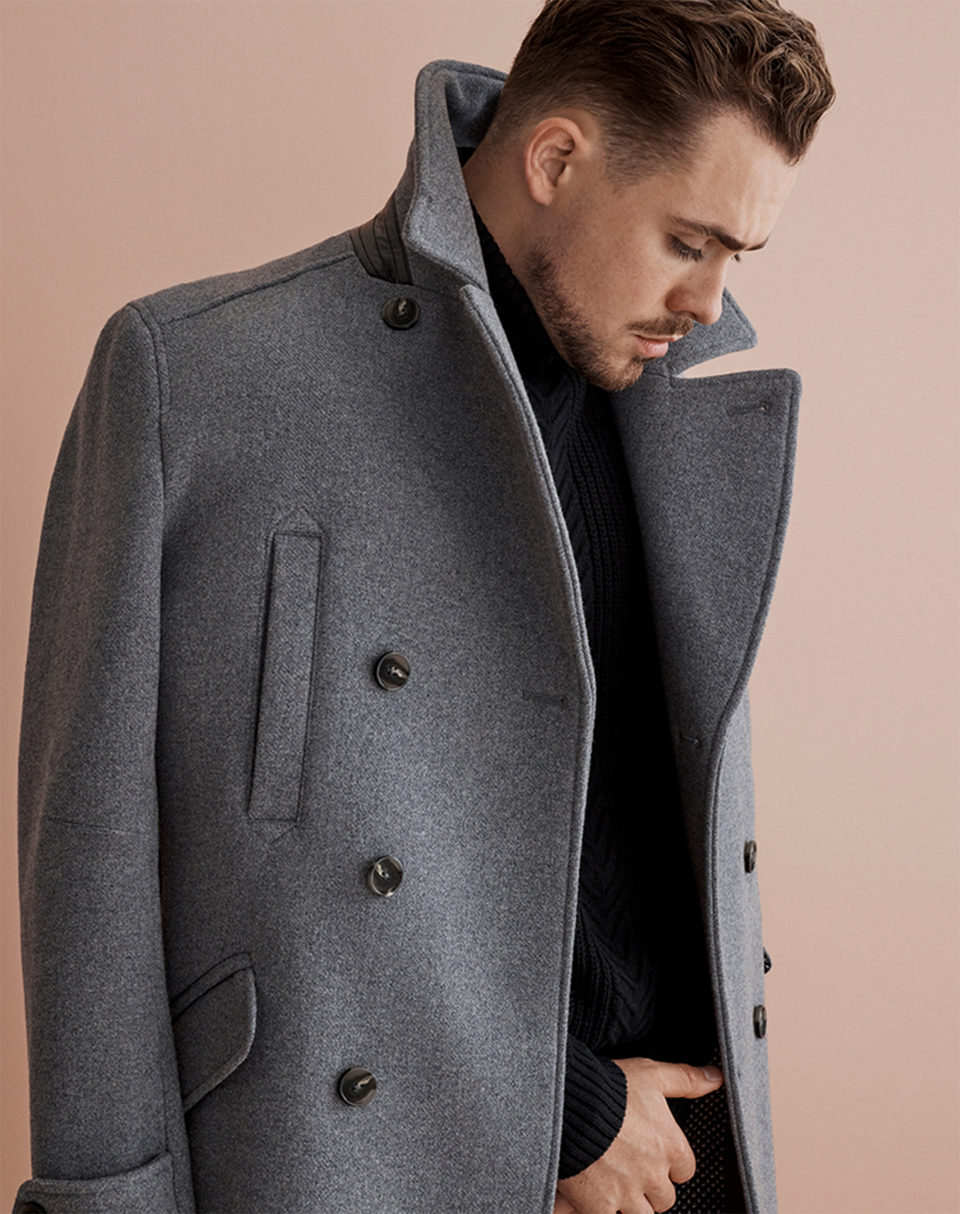 Man walking to a marooned boat